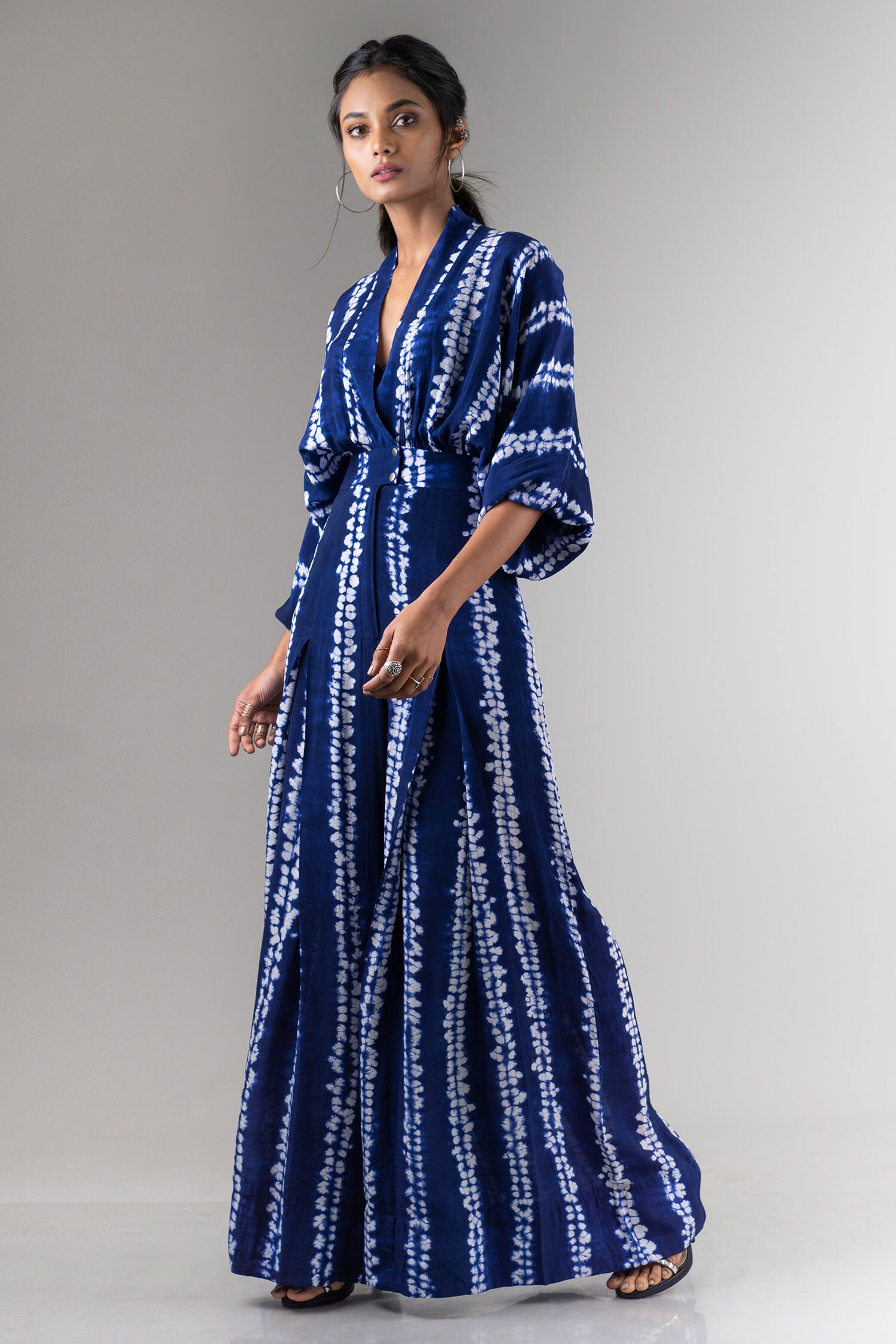 Buy Shibori Pleated Jumpsuit by Nupur Kanoi at Aza Fashions