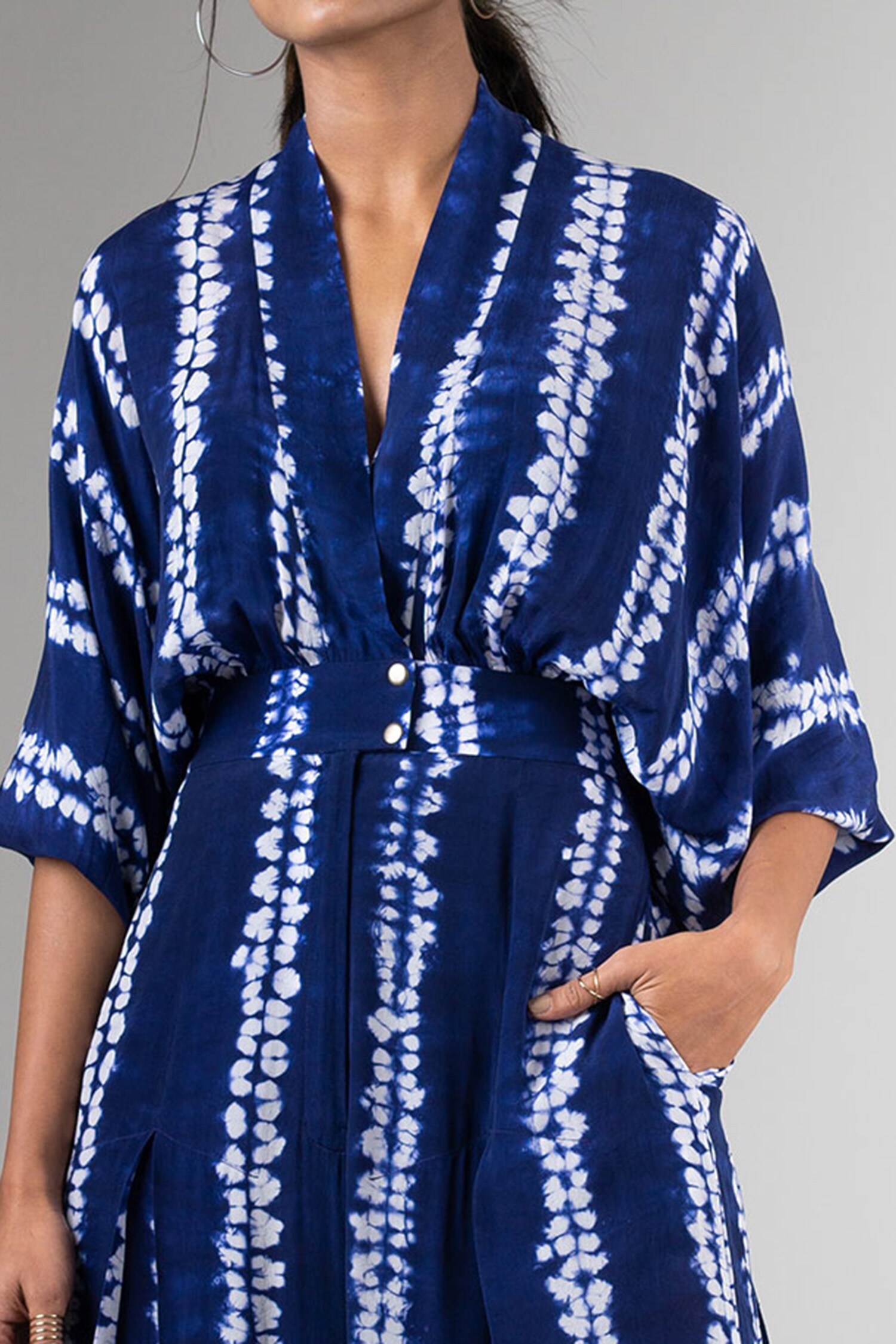 Buy Shibori Pleated Jumpsuit by Nupur Kanoi at Aza Fashions
