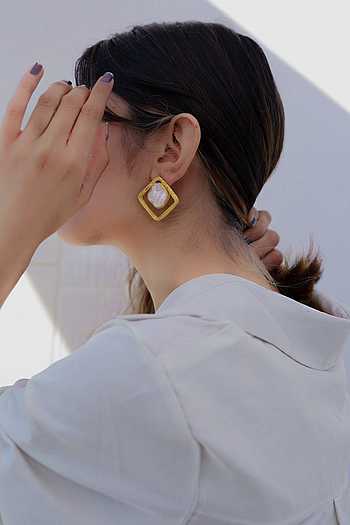 Buy Phiroza Stone Embellished Earrings Online | Aza Fashions