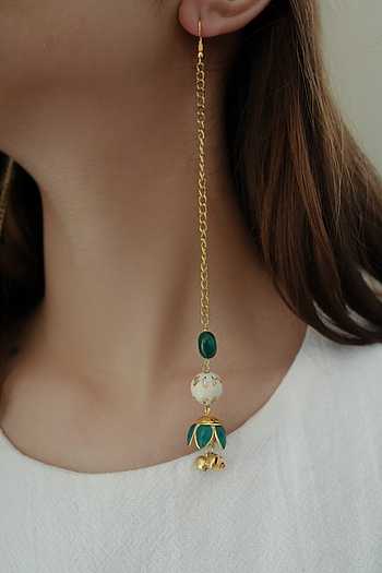 Buy Phiroza Meadow Long Earrings Online | Aza Fashions
