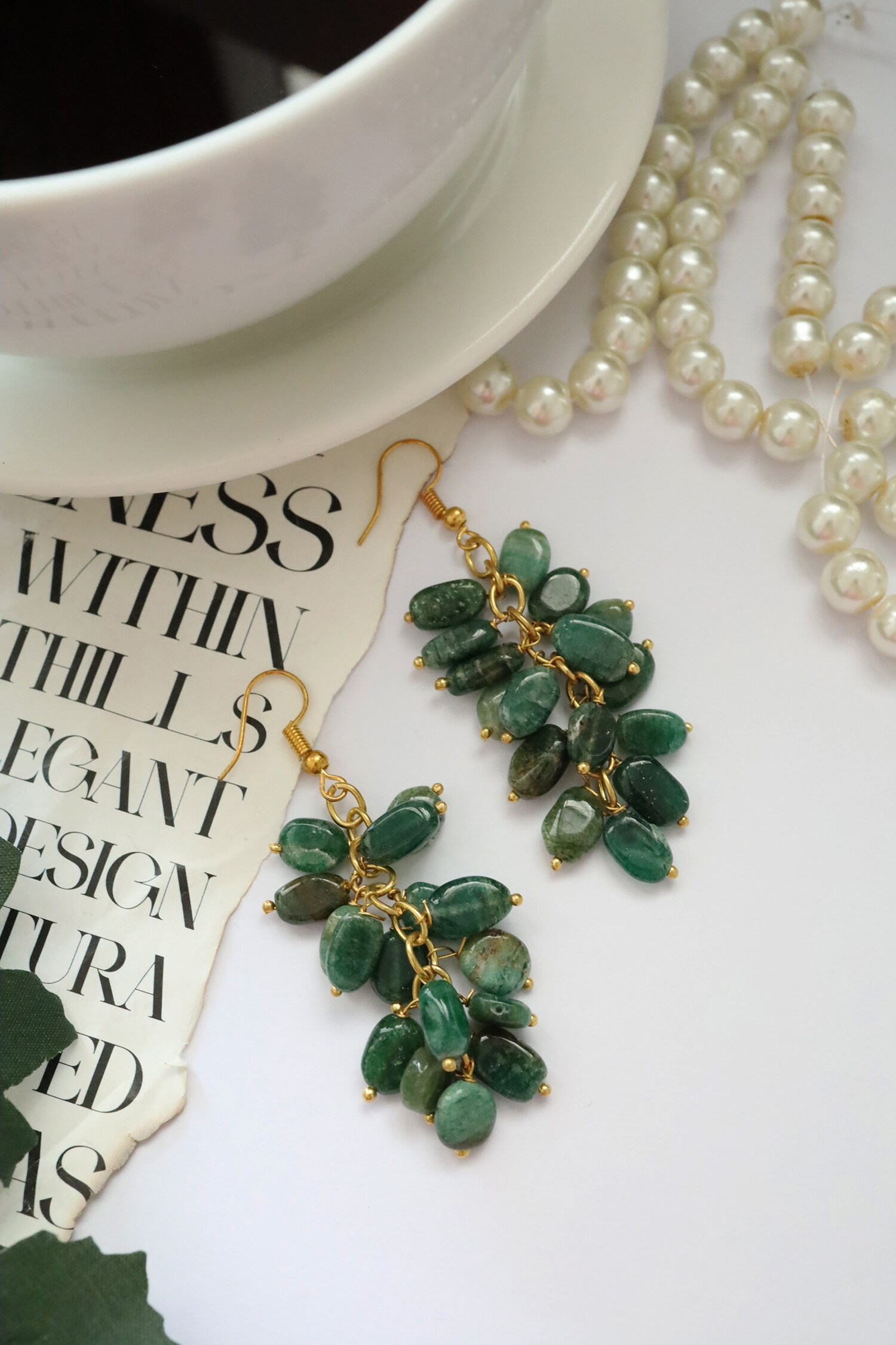 Buy Phiroza Lanessa Stone Danglers And Drops Online | Aza Fashions