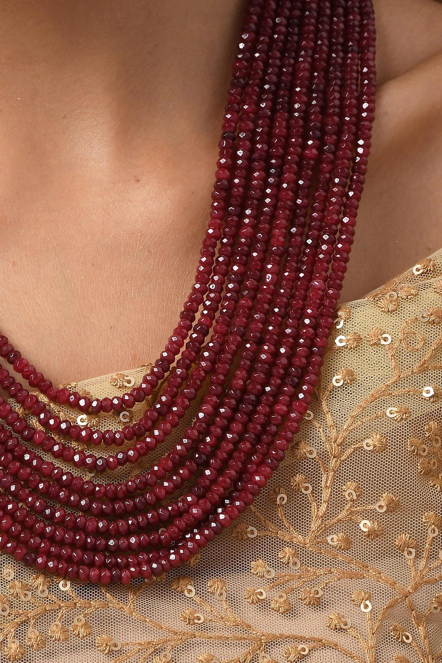 Buy Bead Layered Necklace by Paisley Pop at Aza Fashions