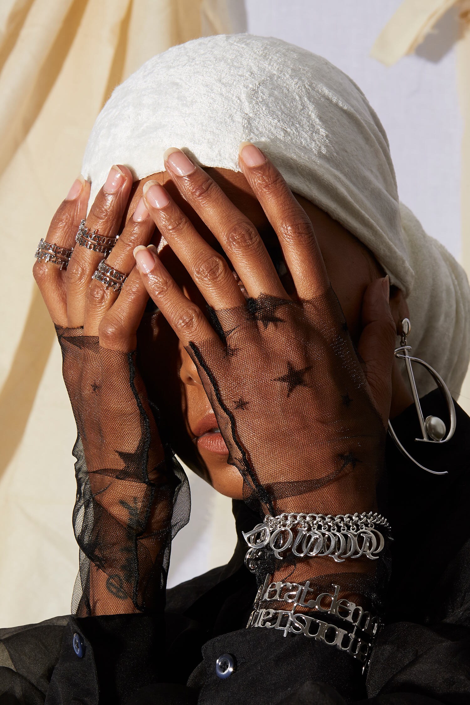 Buy Silver Plated Monogram Stacked Ring by Quod Online at Aza Fashions.