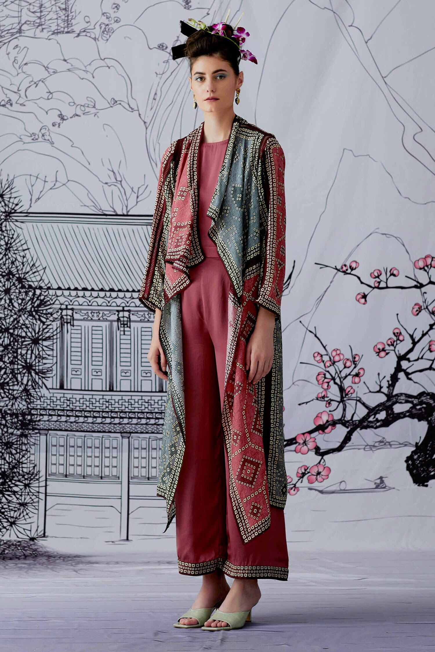 Buy Rajdeep Ranawat Multi Color Silk Ursula Jacket Online | Aza Fashions