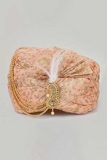 Buy Pink Bead Woven Safa For Men by Arihant Rai Sinha Online at Aza ...