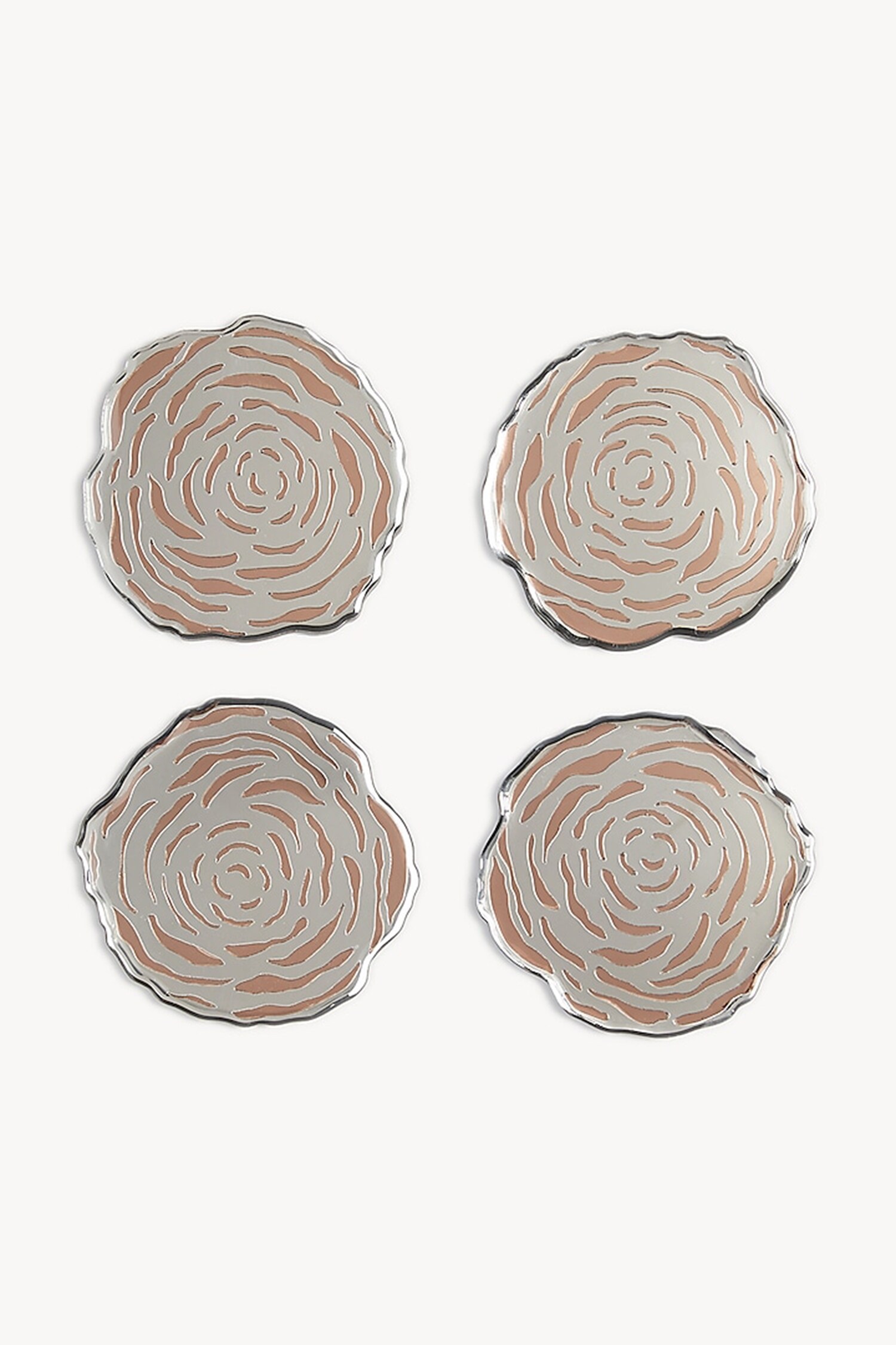 The Bling Edit Rosette Coasters Set Of 4