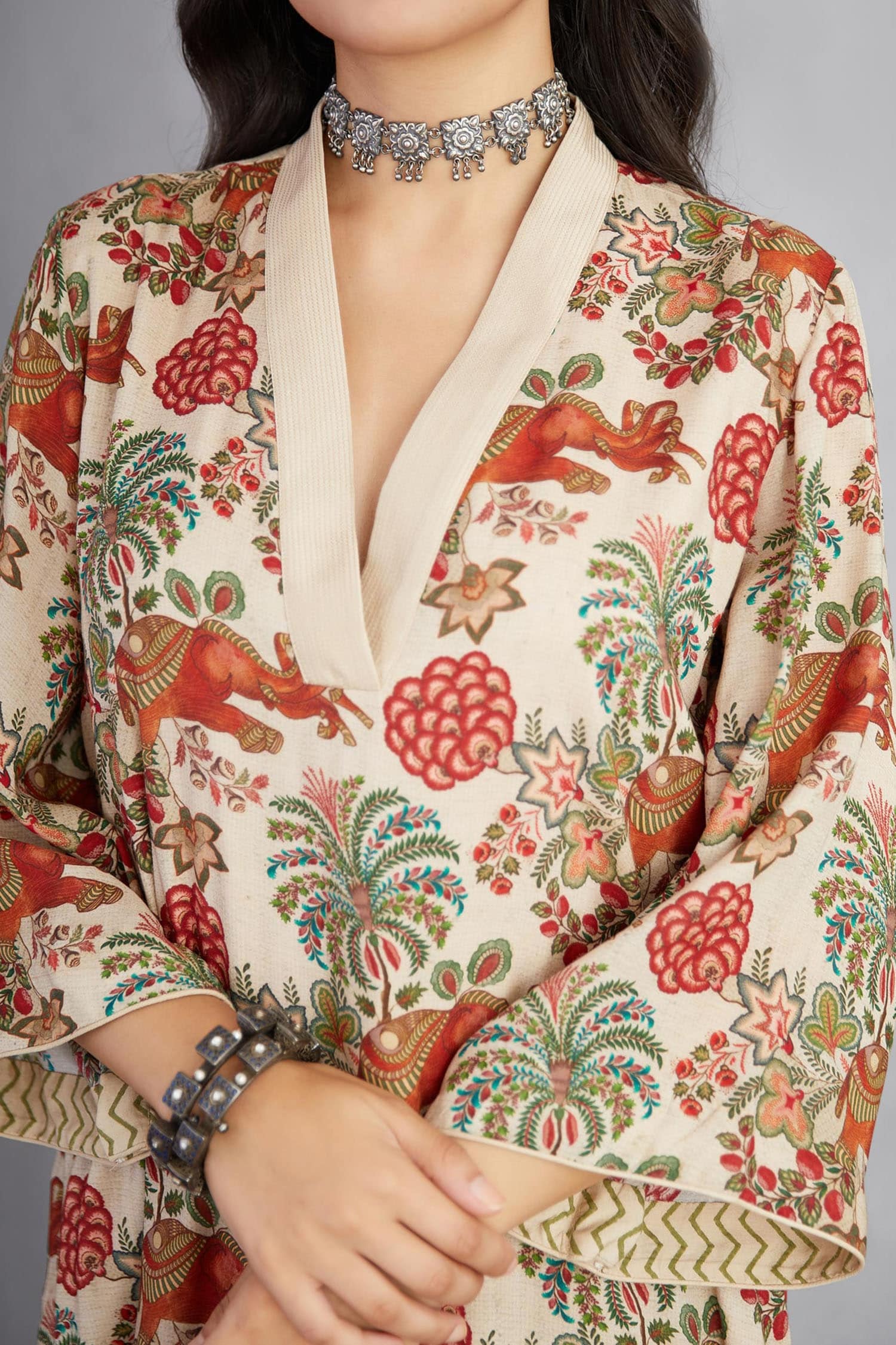 Buy Torani Airawata Barkha Kurta And Pant Set Online | Aza Fashions