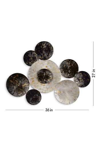 Buy Green Girgit Metal Plates Wall Decor Online | Aza Fashions
